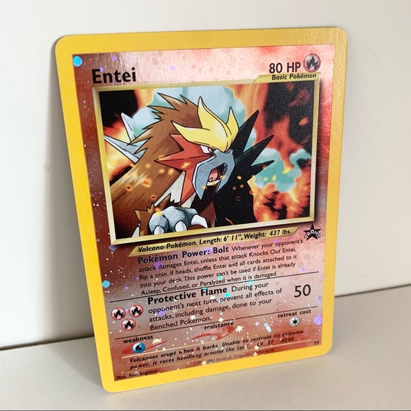 Pokemon | Accents | 20 Entei Reverse Holo Pokmon Card | Poshmark